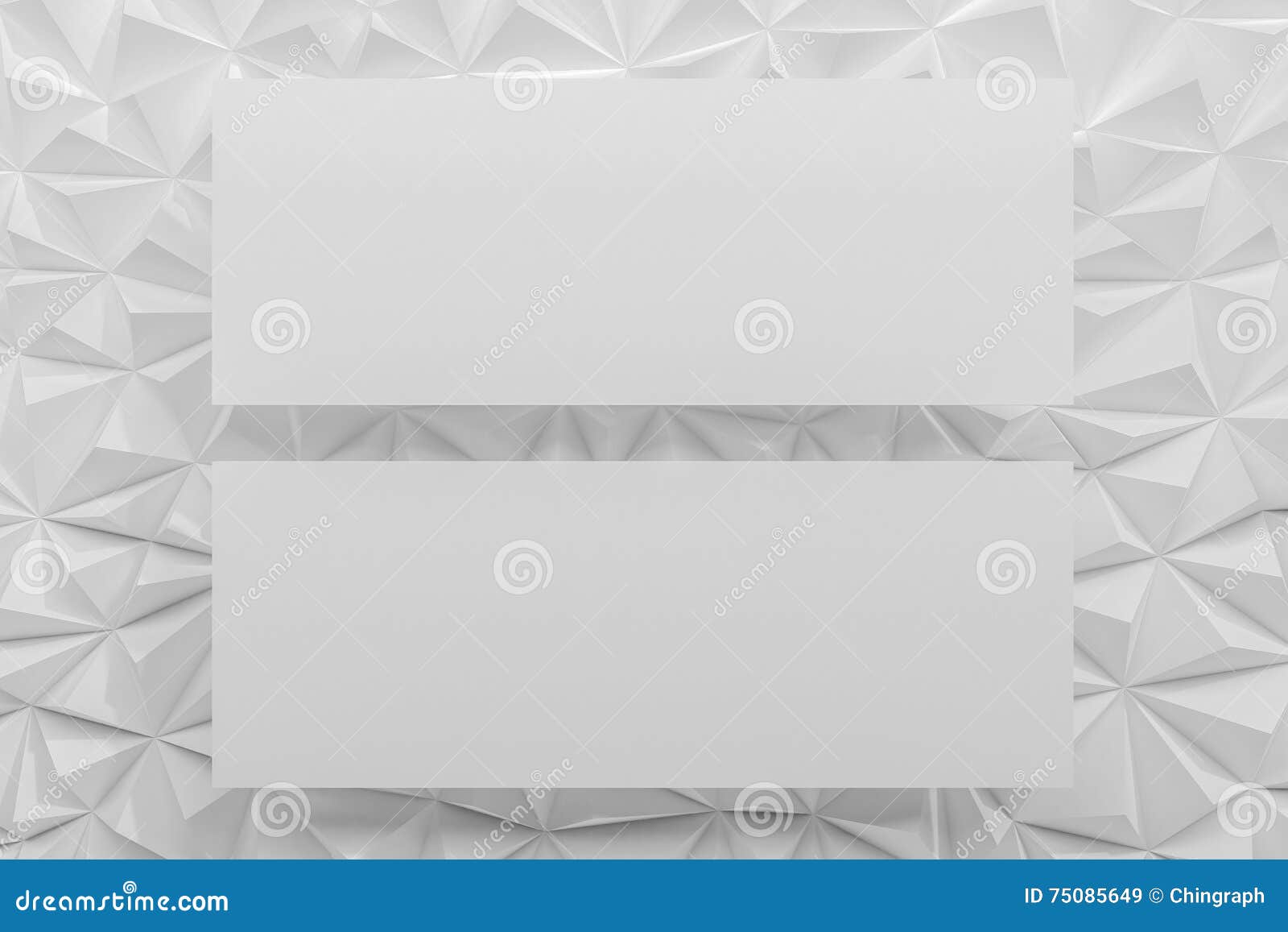 Abstract White Low Poly Background with Copy Space 3d Render Stock ...
