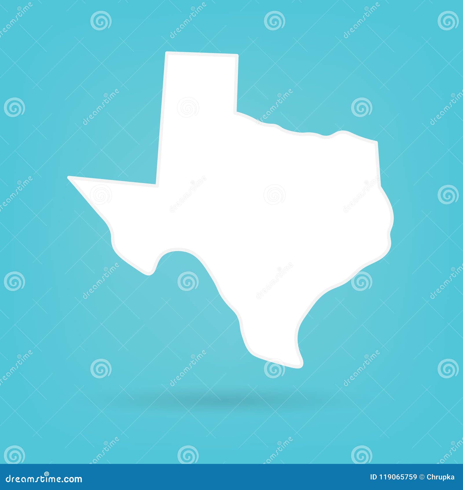 Abstract White Map of Texas Stock Vector - Illustration of geography ...