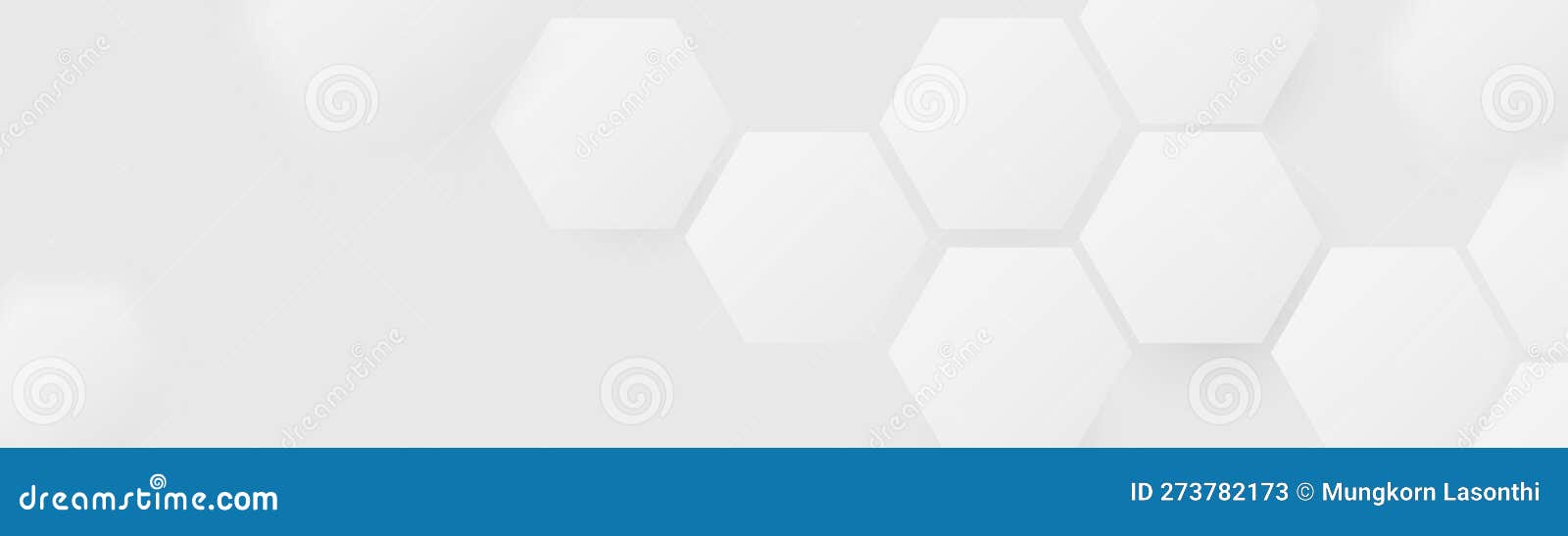 Abstract White Minimal Hexagon Pattern Background. Futuristic ...