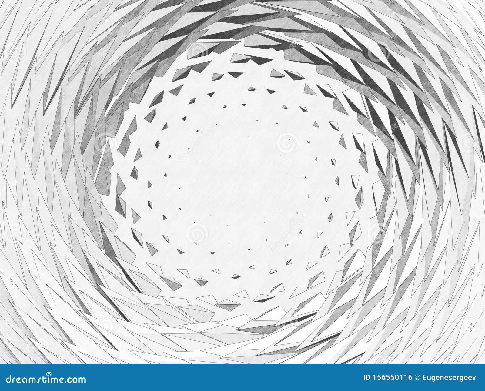 Abstract White Mosaic Round Pattern 3d Stock Illustration ...