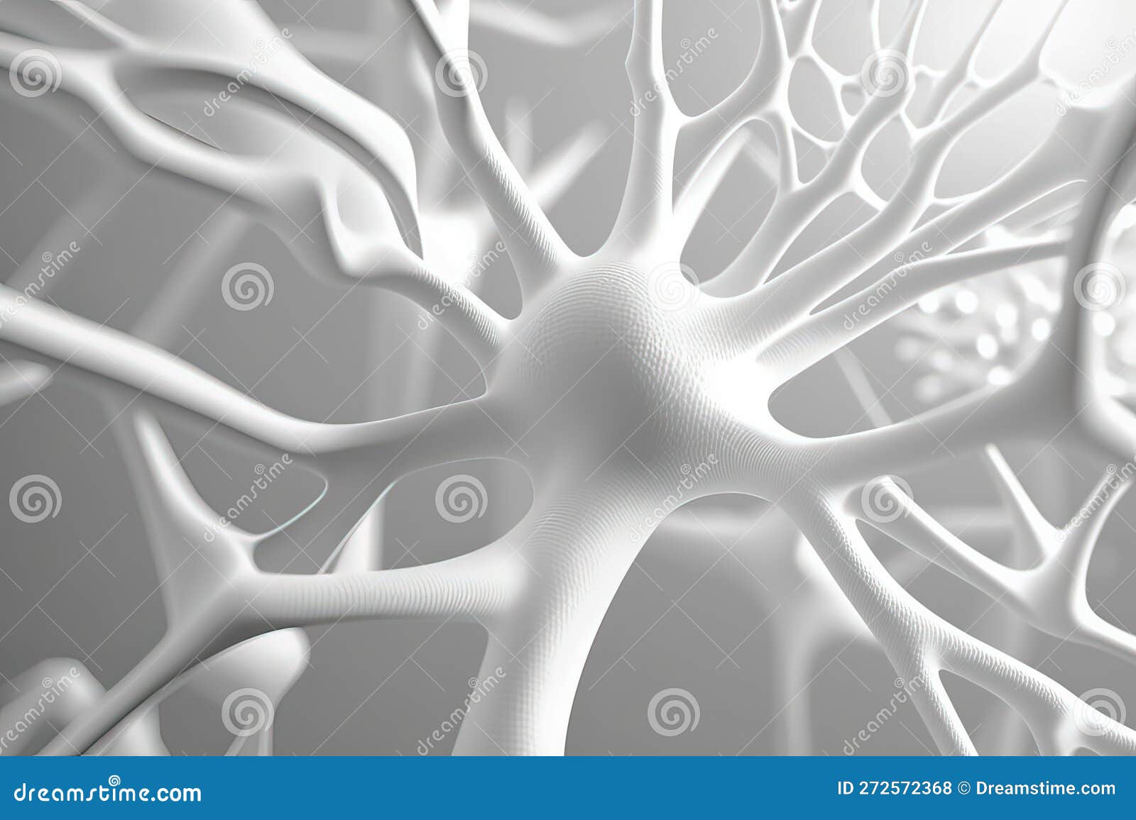 Abstract White Neurons Pattern, White Theme, Solid White Background ...