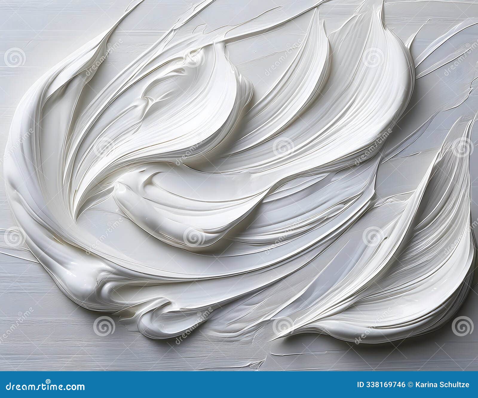 Abstract White Oil Paint Brush Strokes Texture Pattern Stock ...