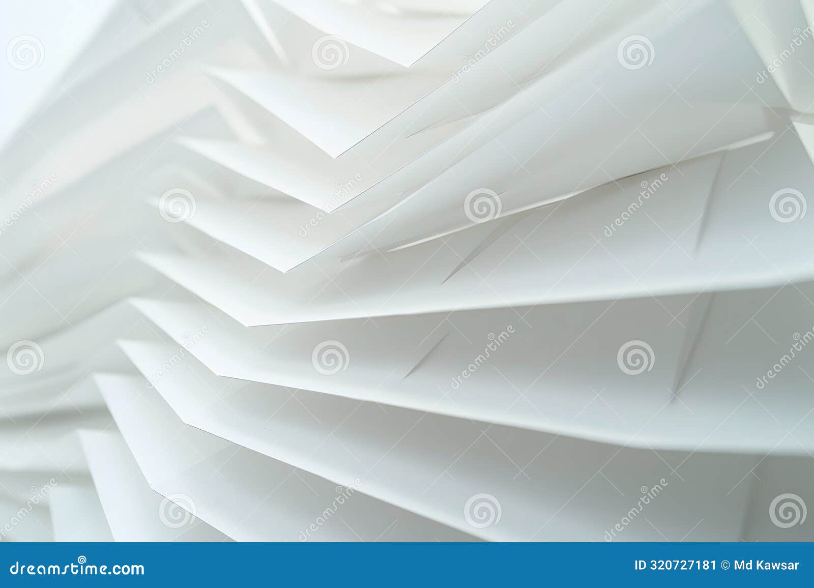 Abstract White Paper Layers with Depth Stock Illustration ...