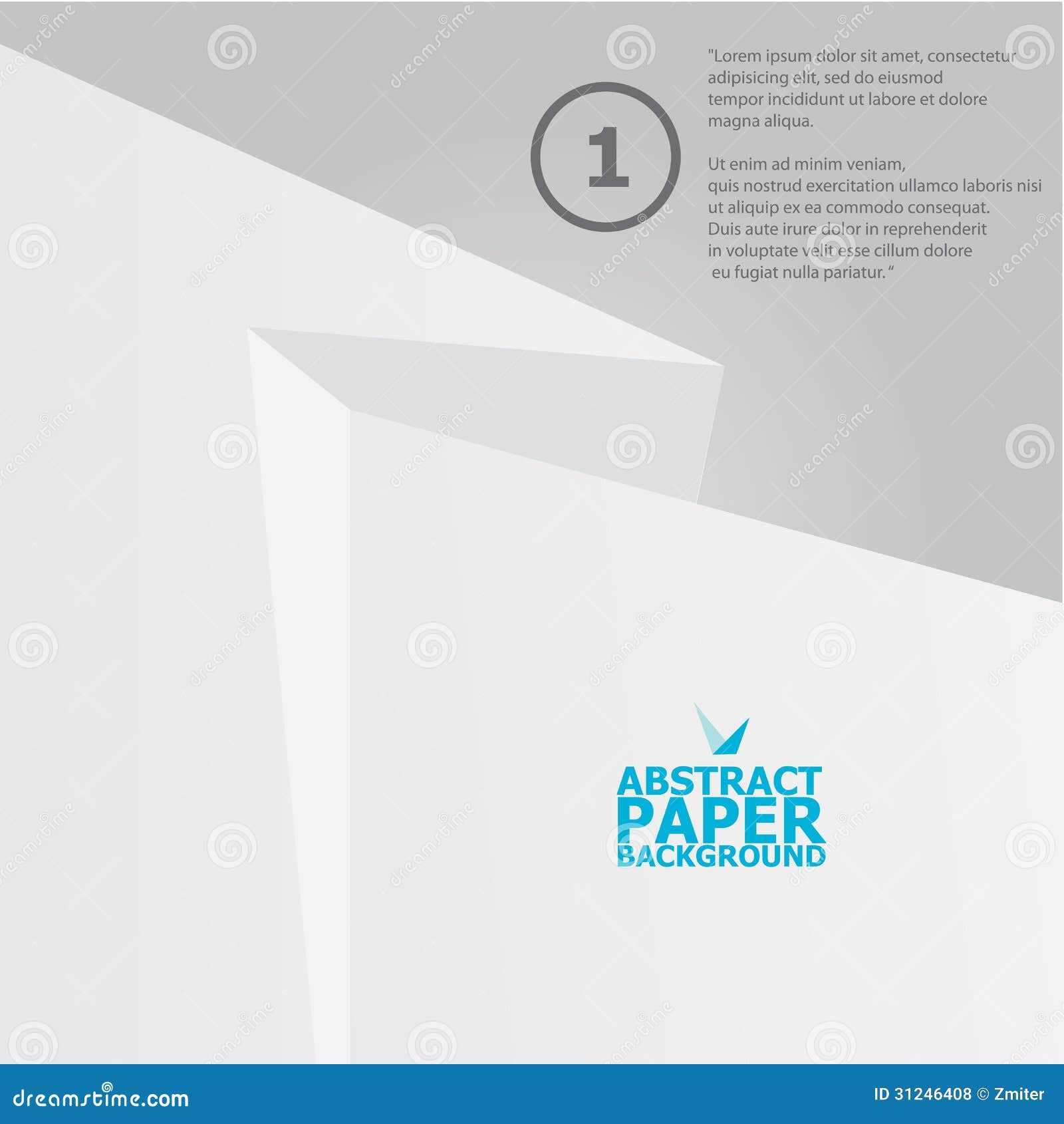 Abstract White Paper Origami Background Stock Vector - Illustration of ...