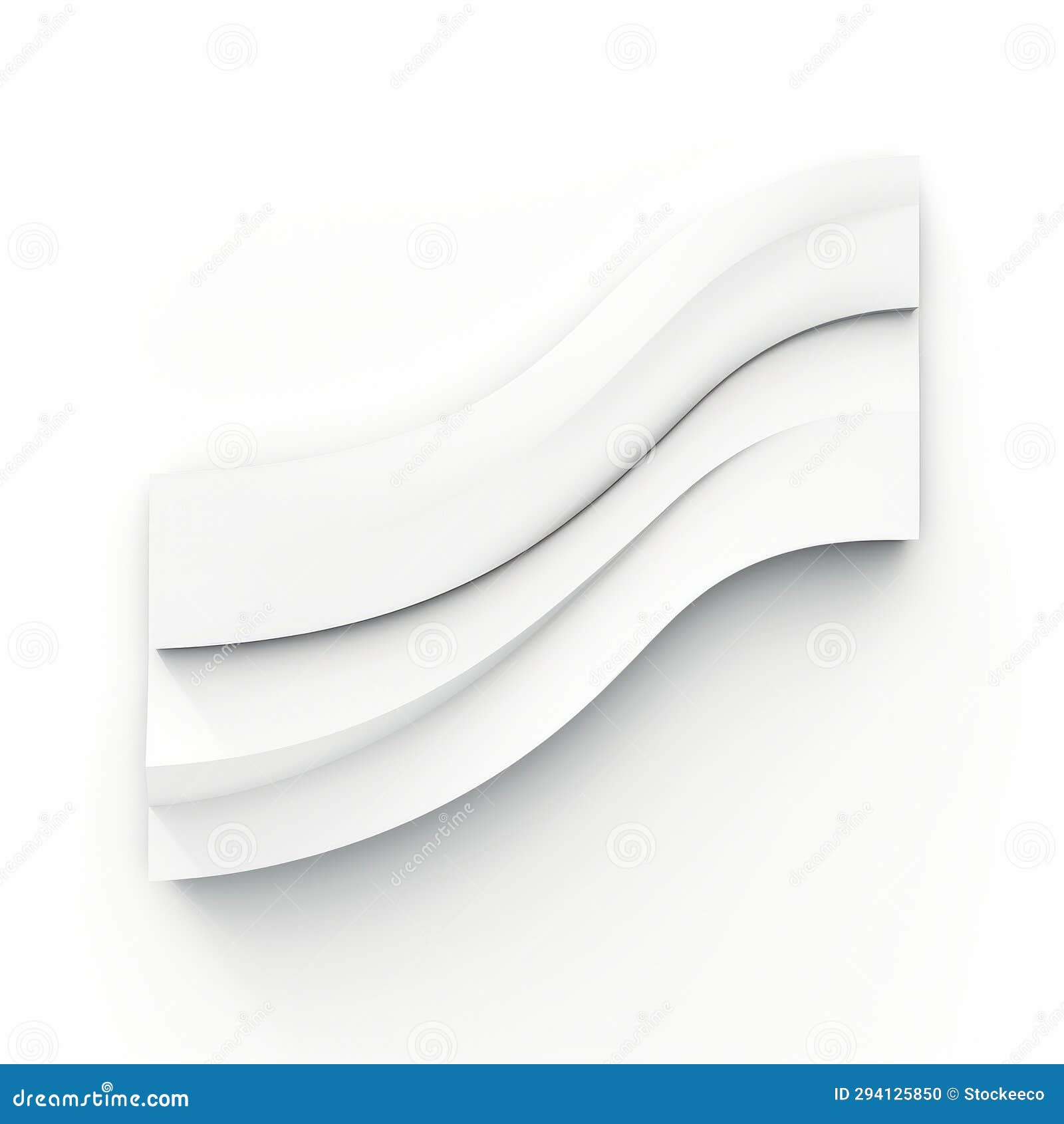 Abstract White Paper Wave Pattern: Wall Sculpture and Installation ...