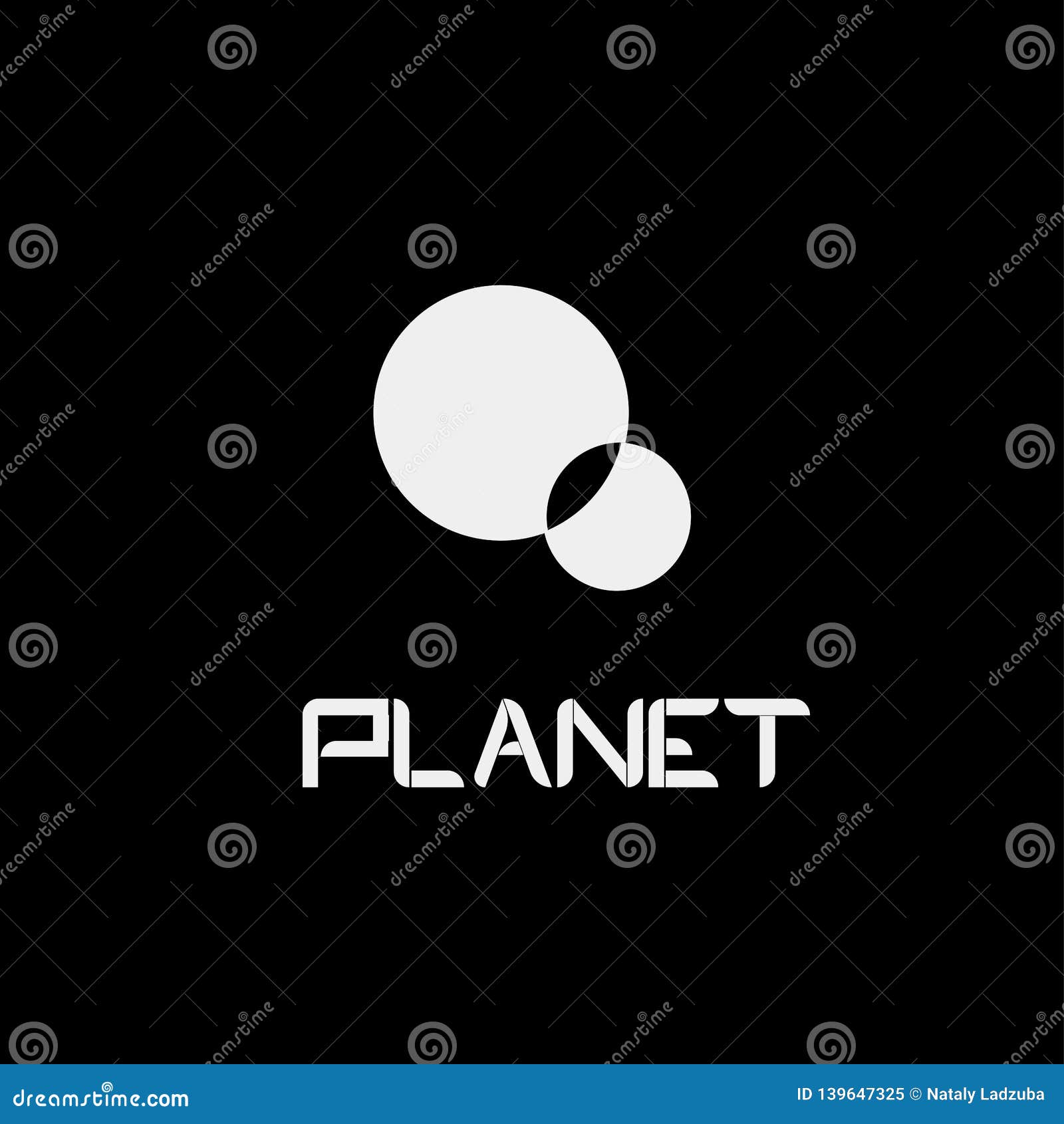 Planets Logo Design 2 Cartoon Vector | CartoonDealer.com #119463599