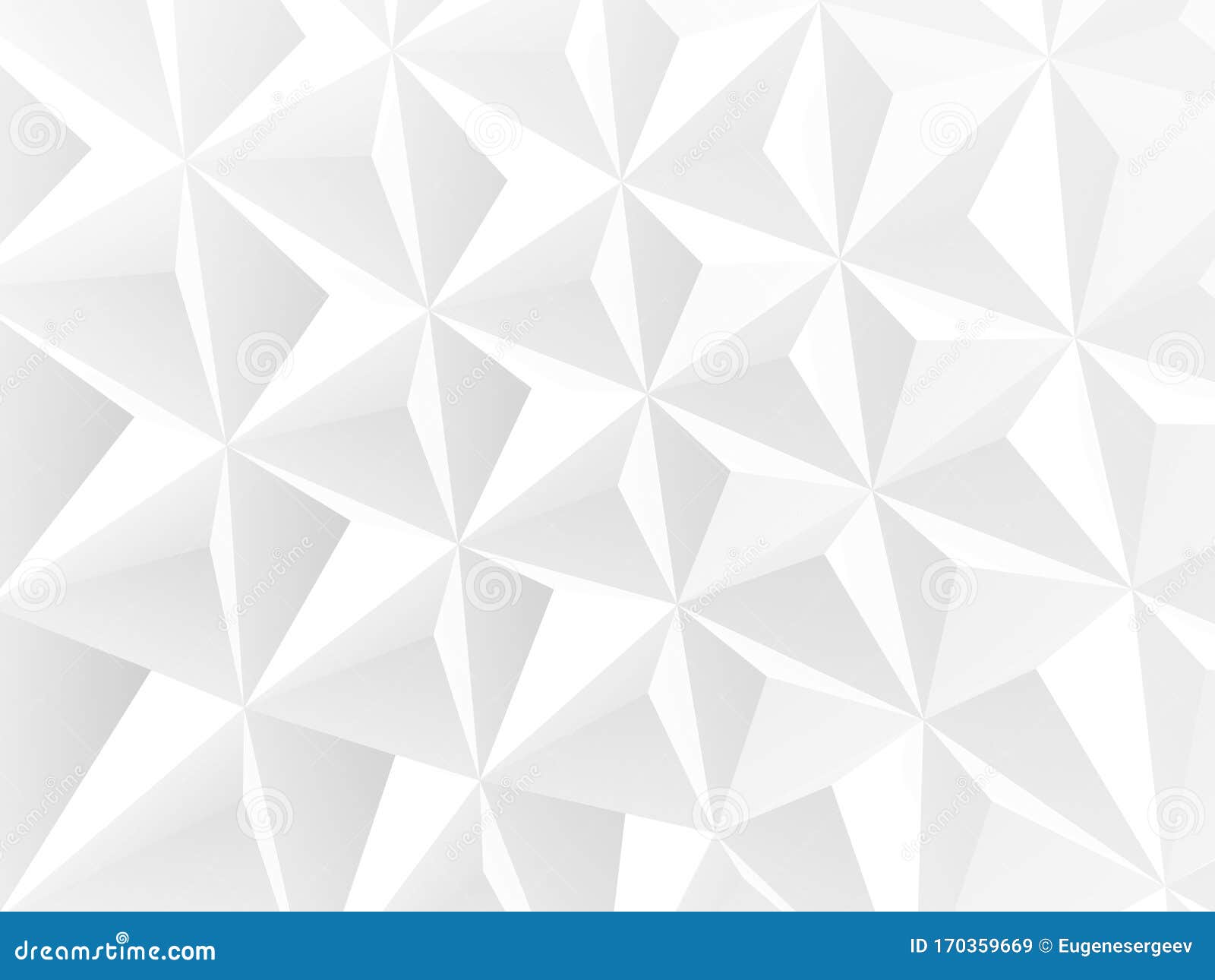 Abstract White Polygonal Pattern, Background Texture Stock Illustration ...
