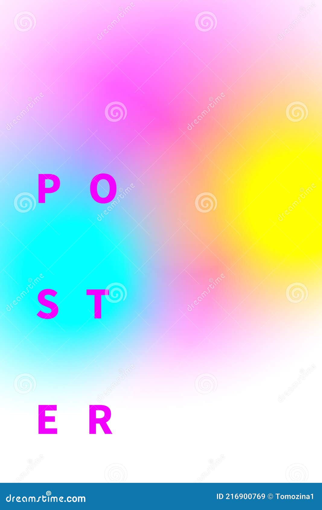 Abstract White Poster with Color Spots Stock Vector - Illustration of ...