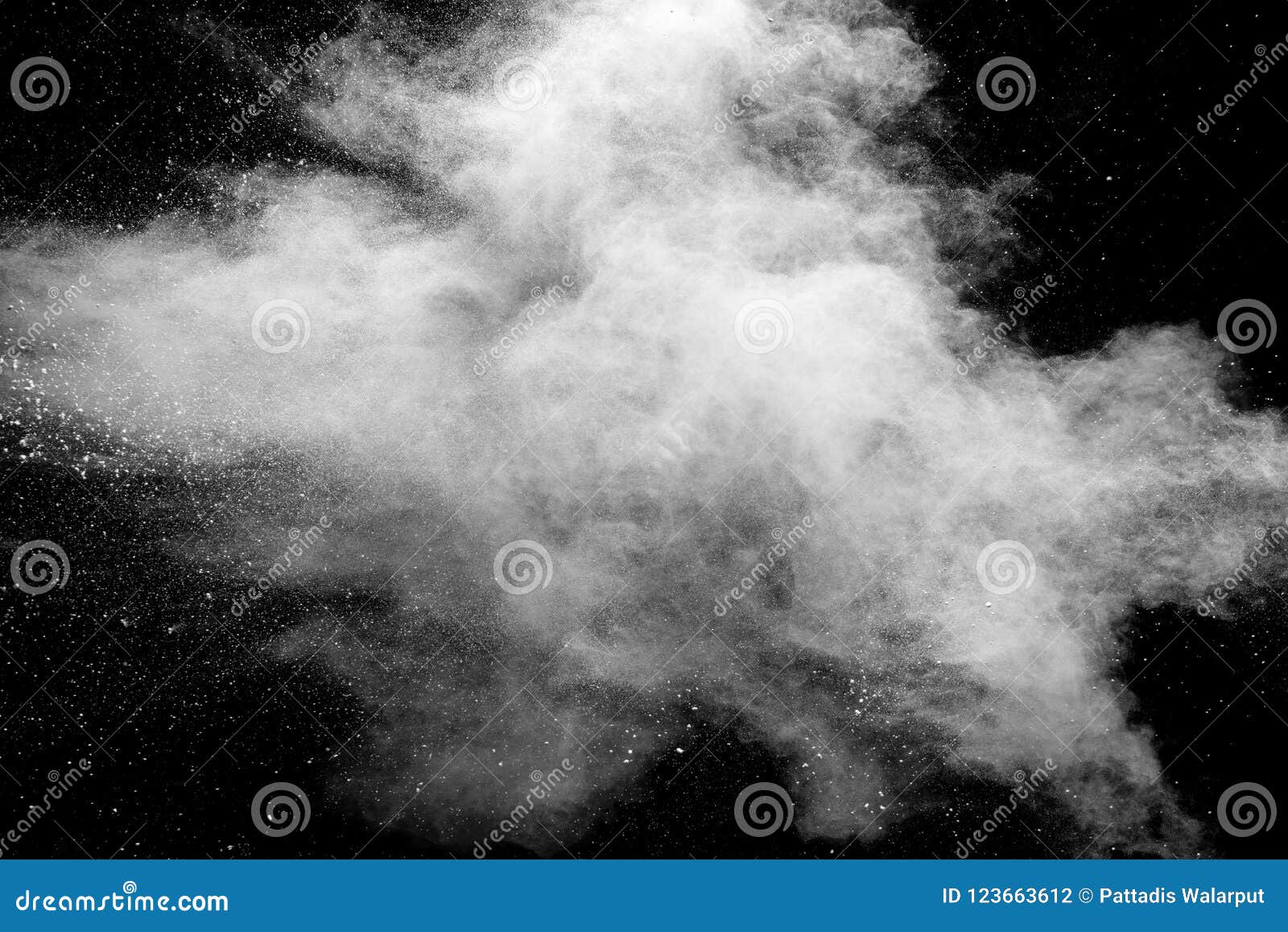 Abstract White Powder Explosion. Stock Photo - Image of explode, freeze ...