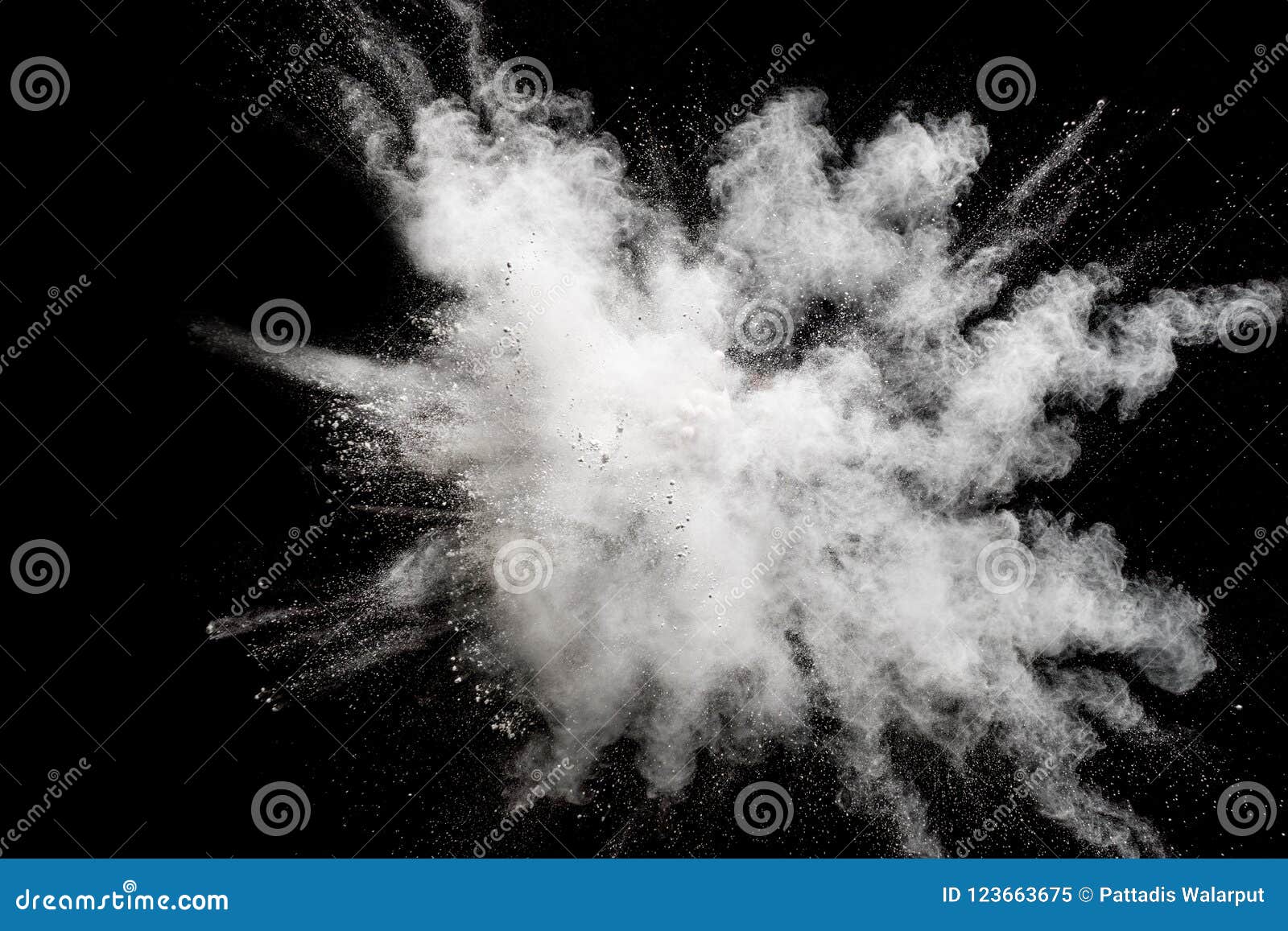 Abstract White Powder Explosion. Stock Image - Image of holi, explosive ...