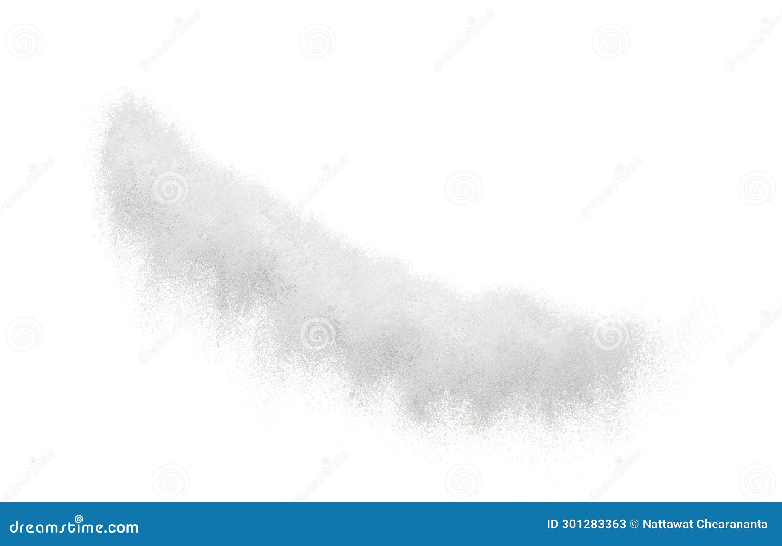 Abstract White Powder Explosion in Air. Freeze Motion of White Paint ...