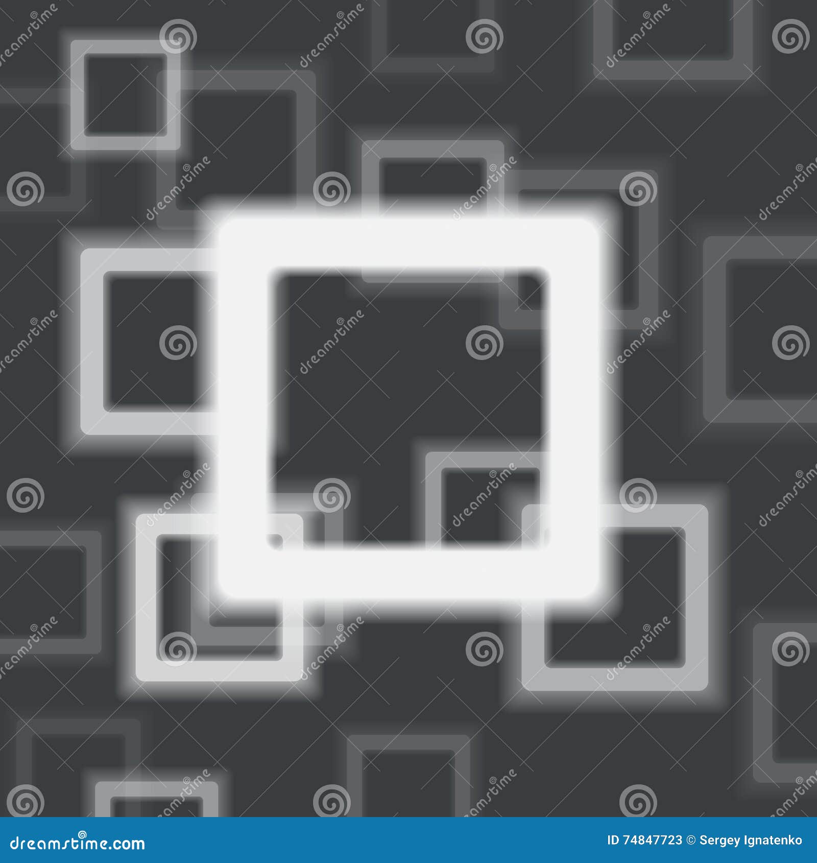 Abstract White Rectangle Shapes Banner. Vector Illustration Stock ...