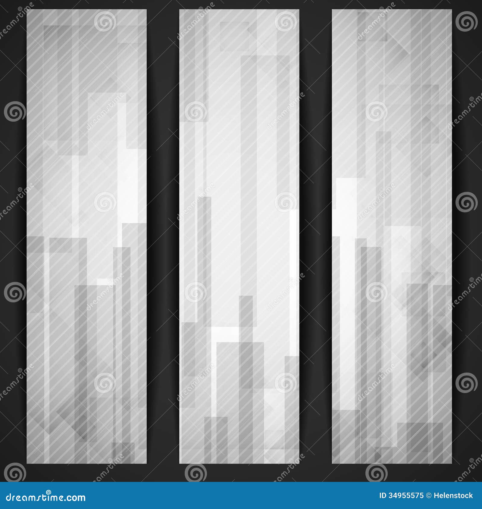 Abstract White Rectangle Shapes Banner. Stock Vector - Illustration of ...