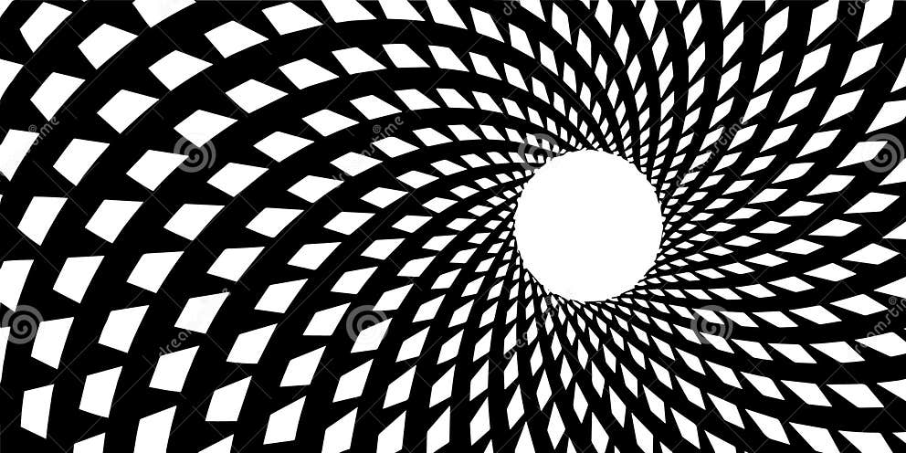 Abstract White Rectangles Pattern. Optical Texture Effect on Torus ...