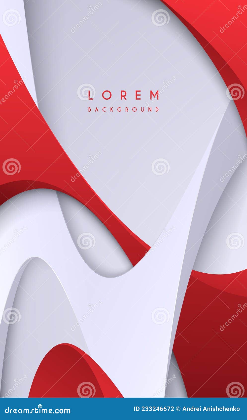 Abstract White and Red Shapes Background Stock Vector - Illustration of ...