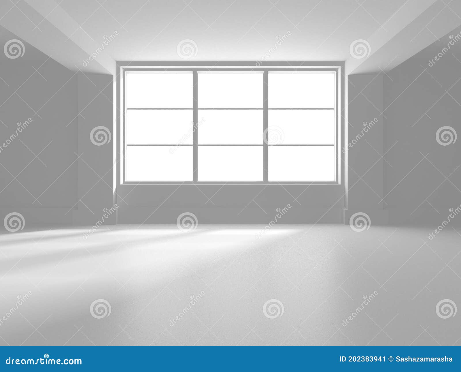 Abstract White Room Architecture Design Concept Stock Illustration ...
