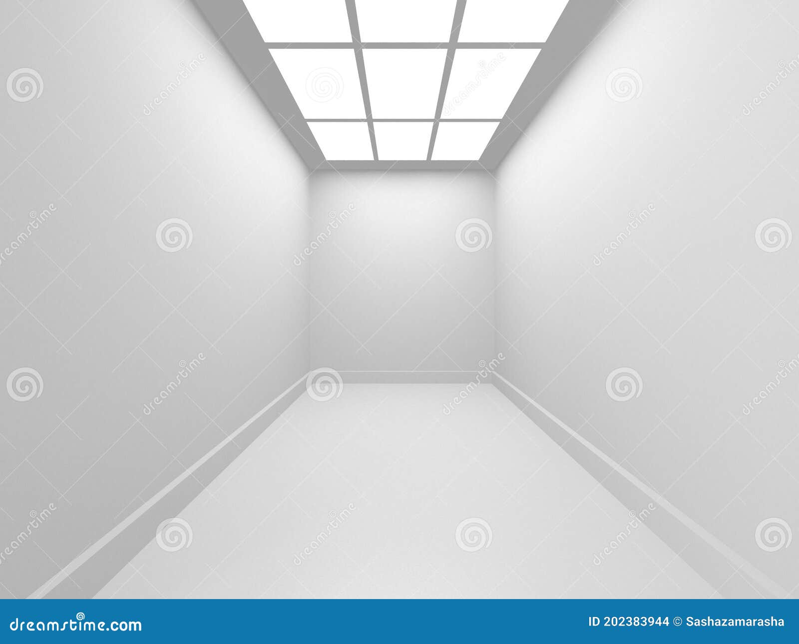 Abstract White Room Architecture Design Concept Stock Illustration ...