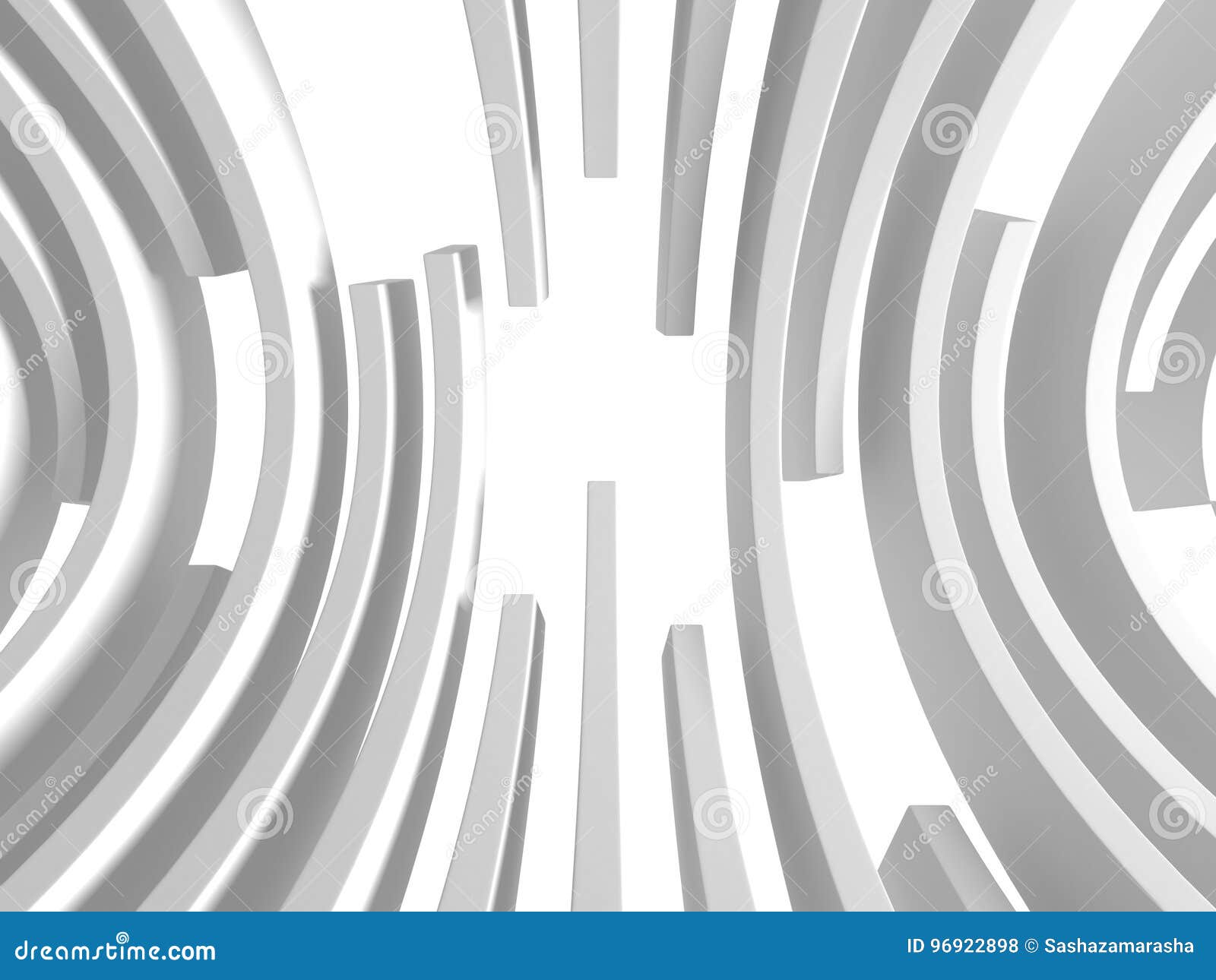 Abstract White Round Circles Pattern Background Stock Illustration ...