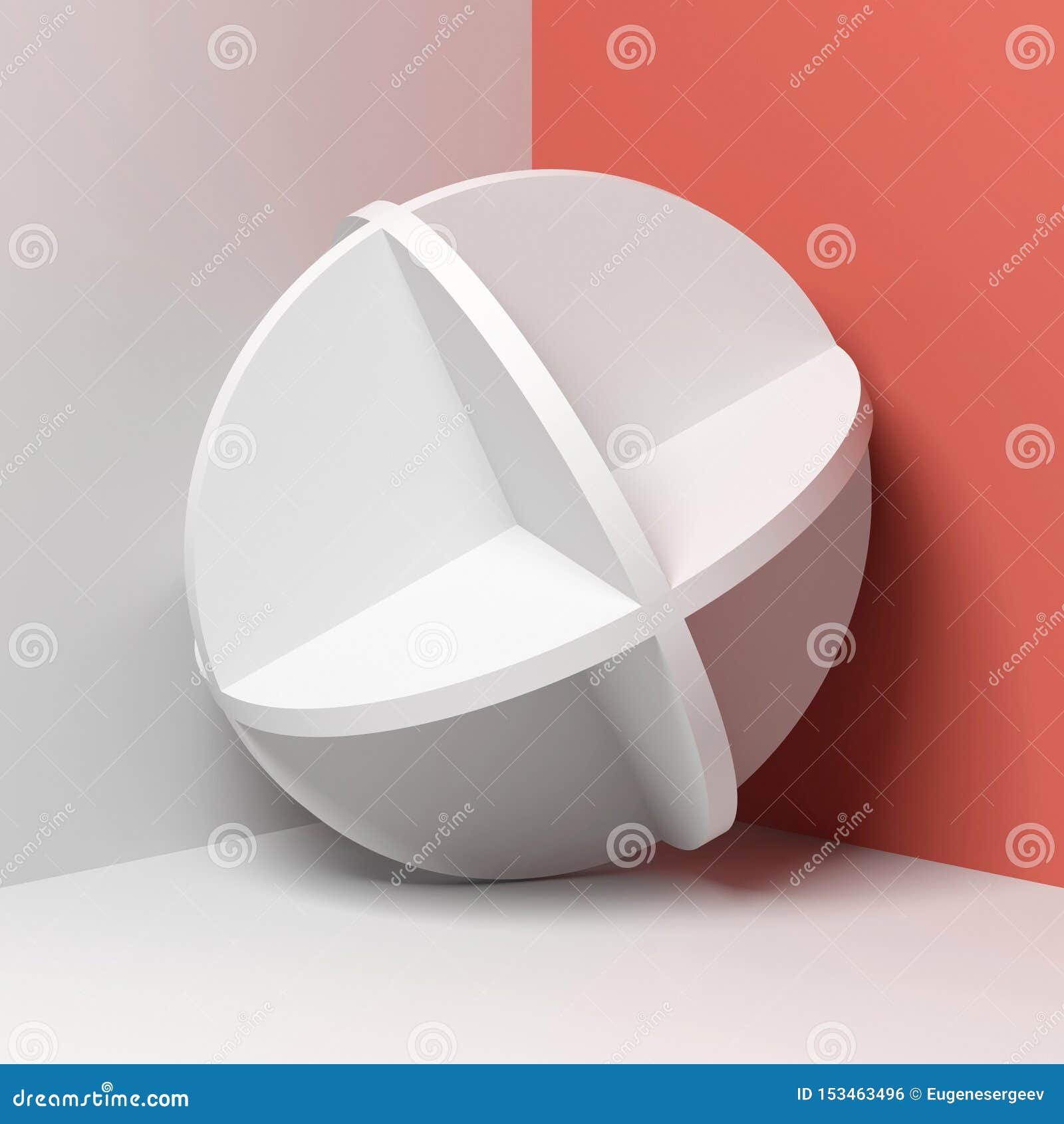 Abstract White Compound Object 3 D Stock Illustration - Illustration of ...