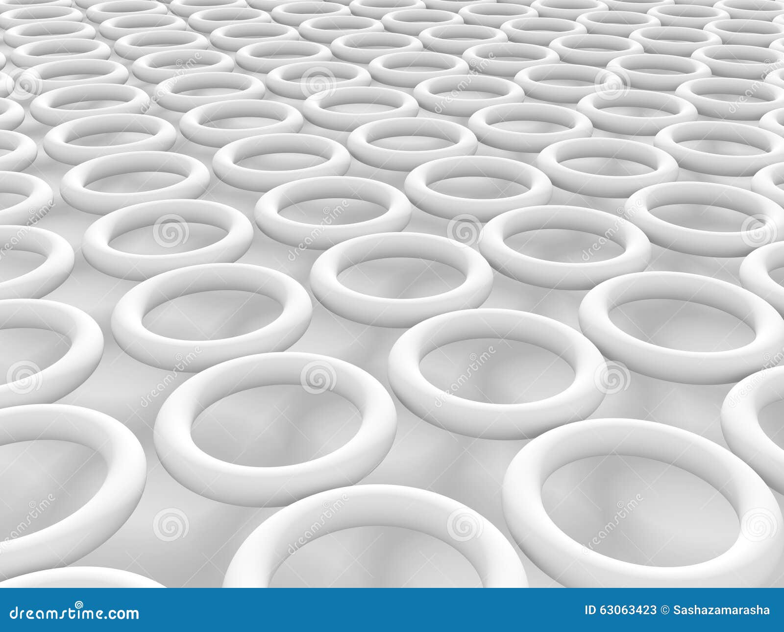 Abstract White Round Surface Decor Background Stock Illustration ...