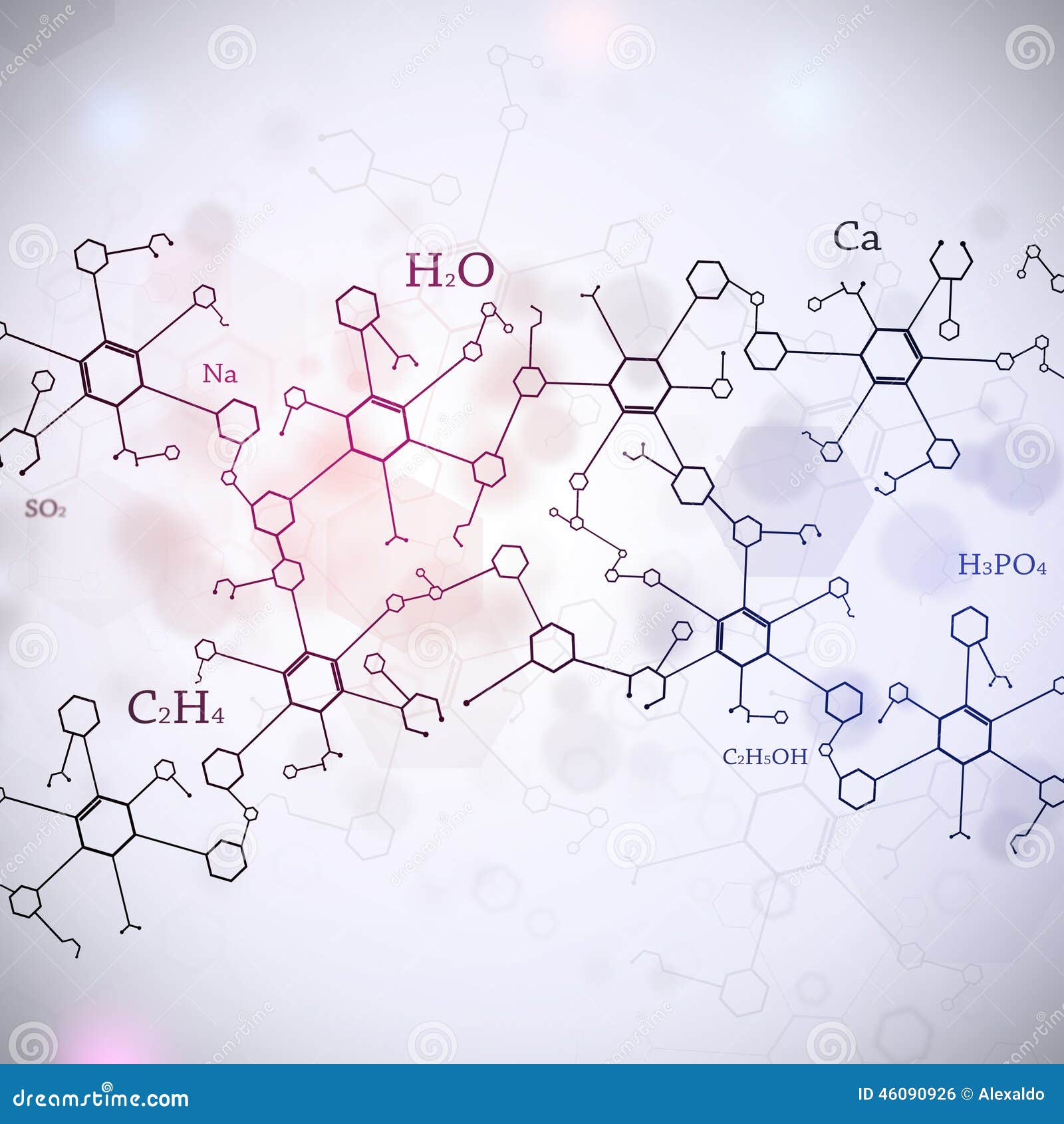 Abstract White Science Background Stock Illustration - Illustration of ...
