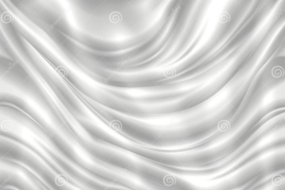 Abstract White Silver Background, Soft Flowing Smooth Elegant Gray ...