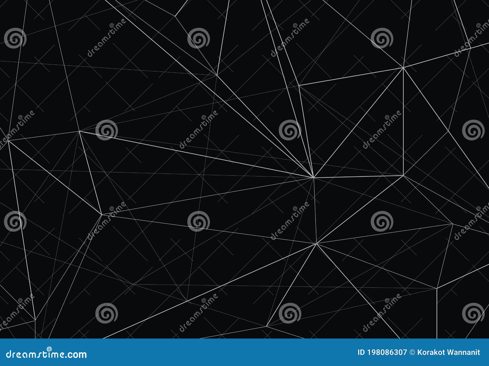 Abstract White Silver Line Pattern on Black Background Design Template ...