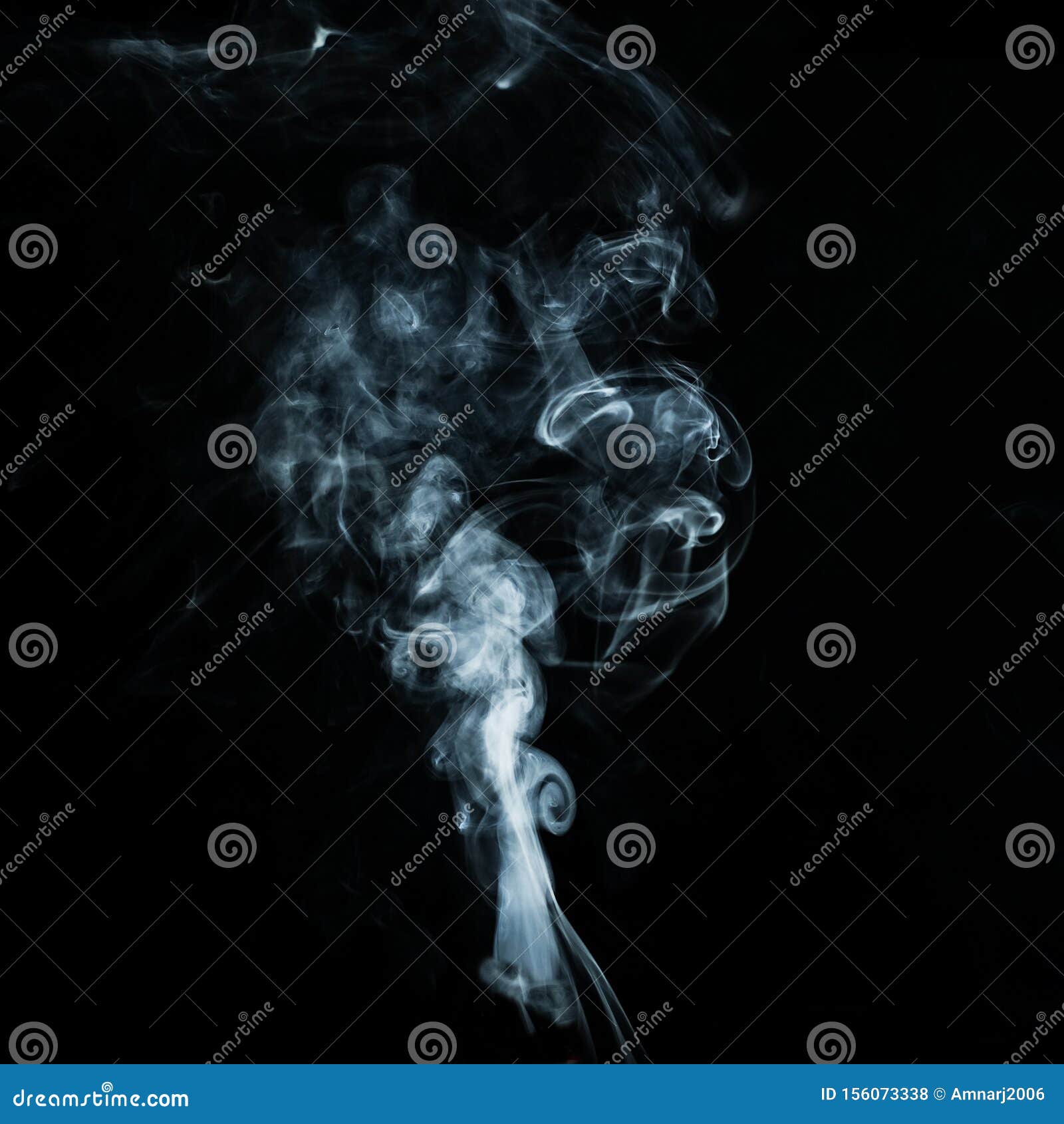 Abstract White Smoke Effect Isolated on Background Stock Photo - Image ...