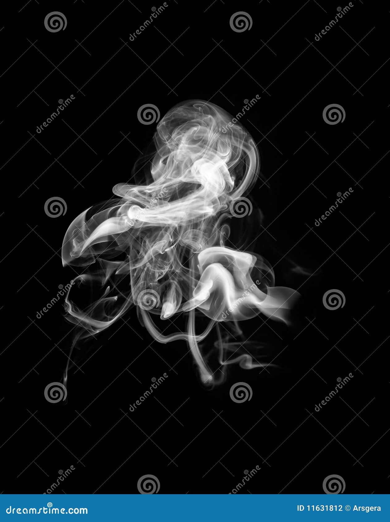 White Smoke Glow In The Dark, Steam Gushing To Form Free Shapes ...