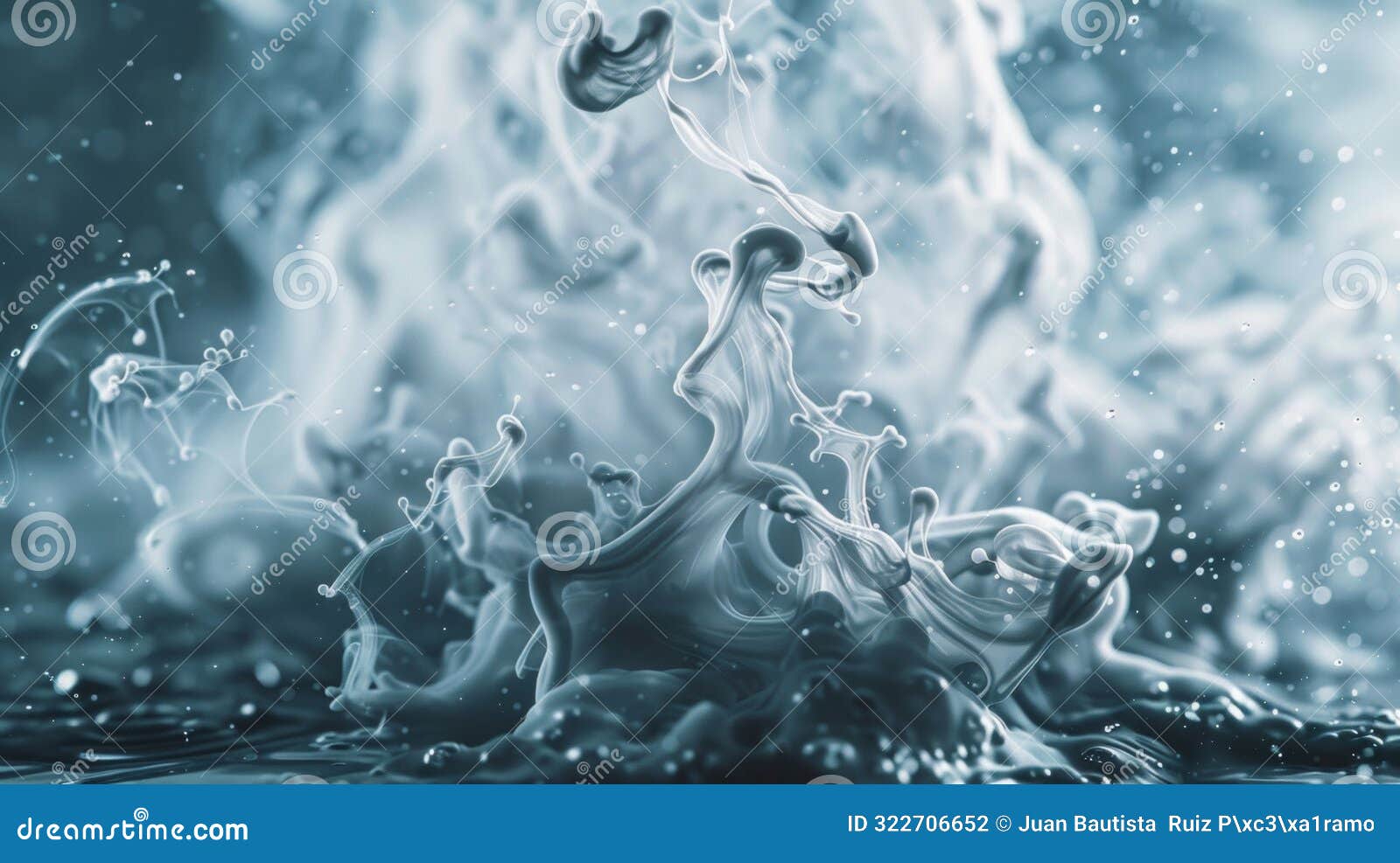 Abstract White Smoke and Water Splash Stock Photo - Image of fantasy ...