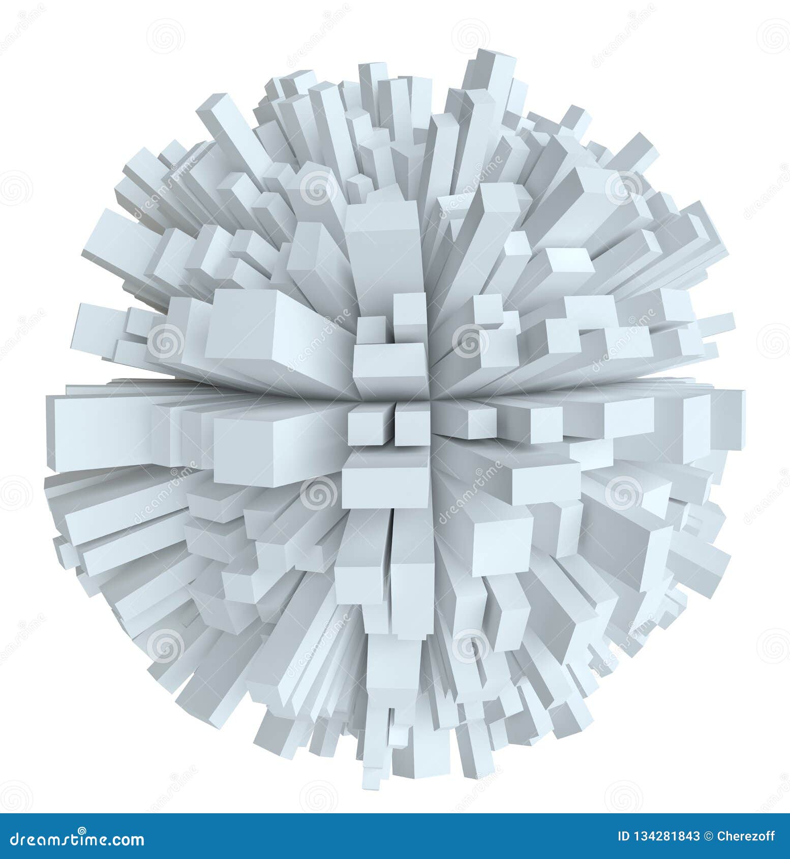 Red Sphere With Cubes Royalty-Free Stock Photography | CartoonDealer ...