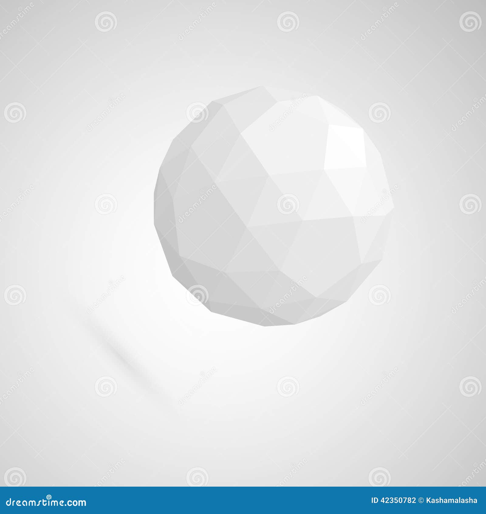 Abstract White Sphere Made of Geometric Shapes Stock Vector ...