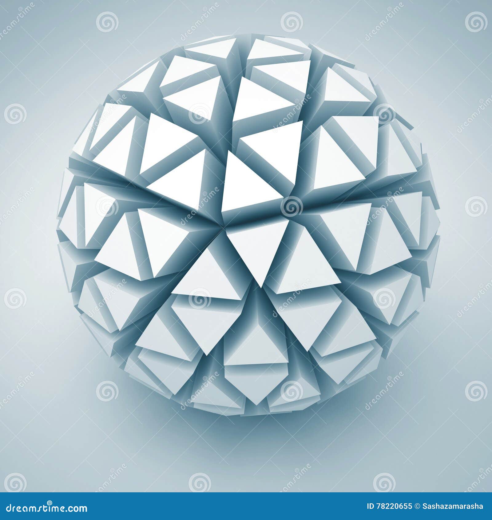 Abstract White Sphere Shape Icon Stock Illustration - Illustration of ...