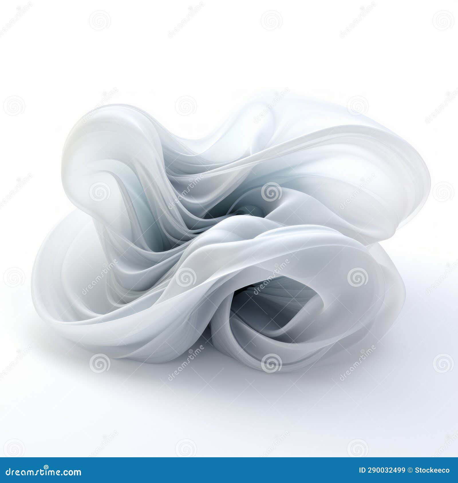 Abstract White Sphere with Swirling Pattern - Serene Minimalism Stock ...