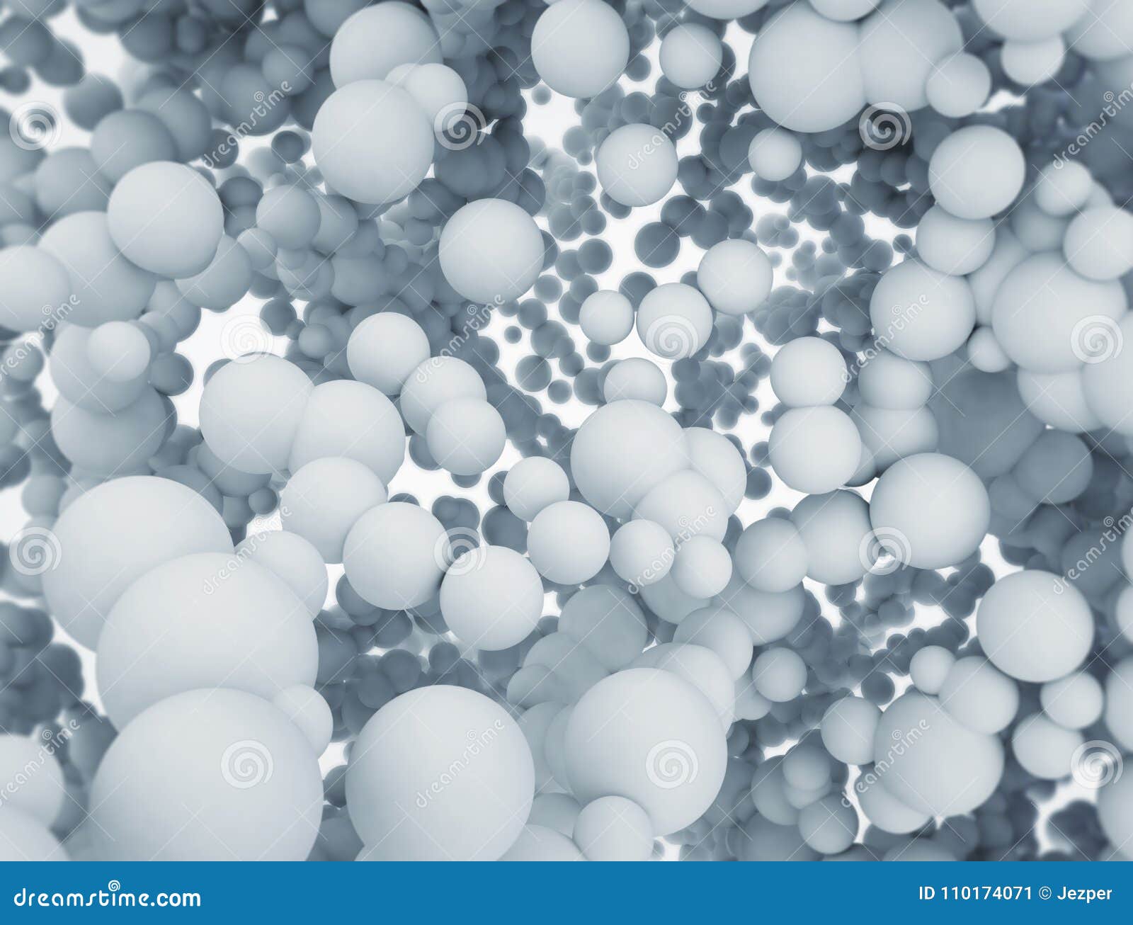 Abstract White Spheres Background Stock Illustration - Illustration of ...
