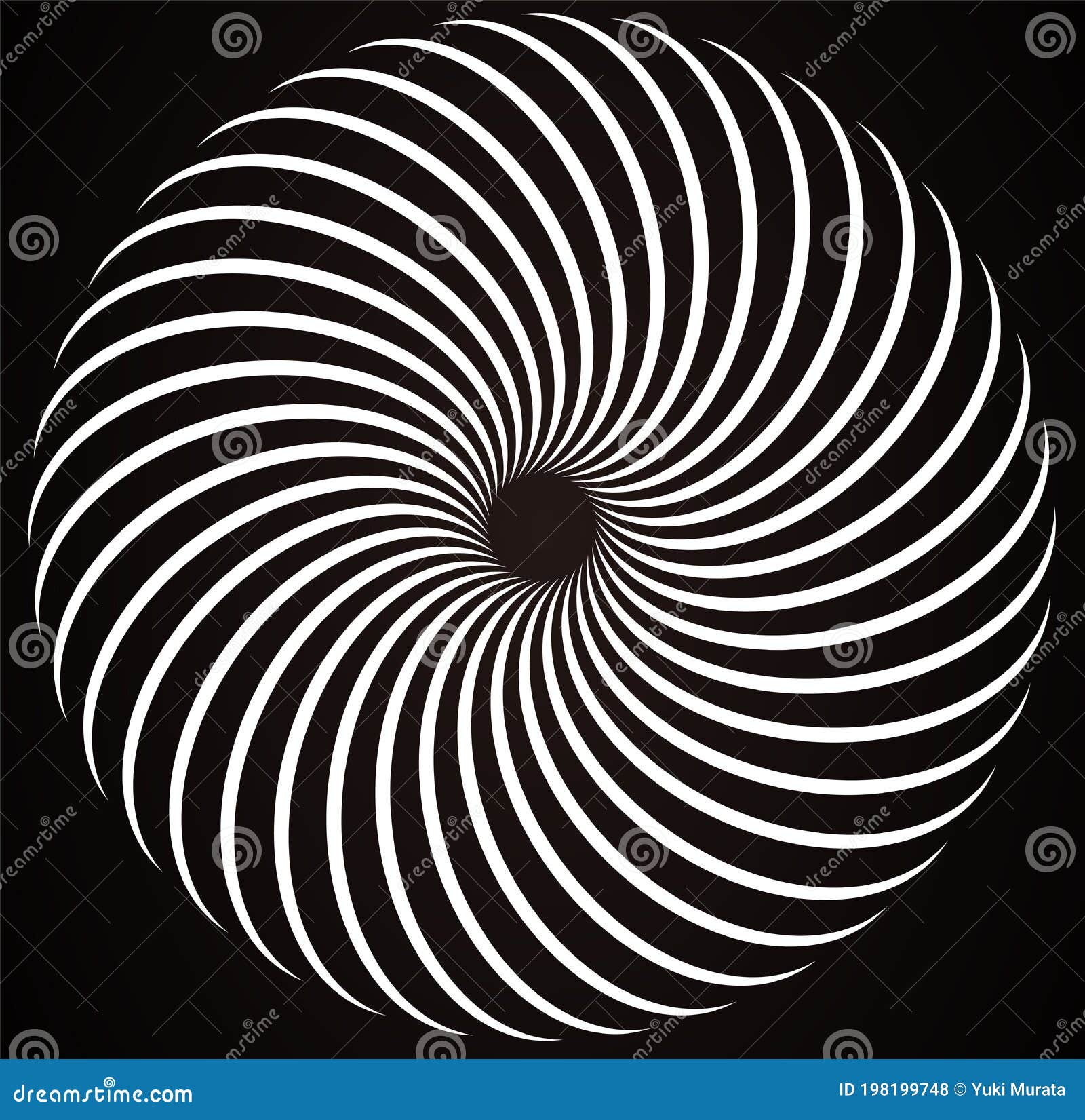 Abstract White Spiral Element Stock Vector - Illustration of decoration ...