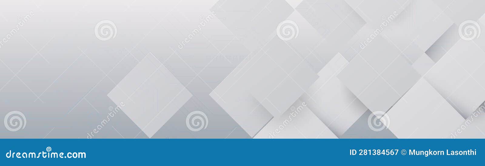 Abstract White Square Shape with Futuristic Concept Background. Modern ...