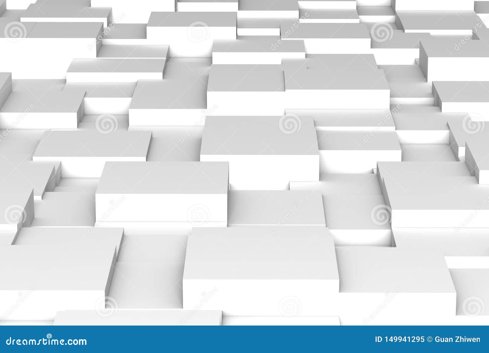 Abstract white squares stock illustration. Illustration of futuristic ...