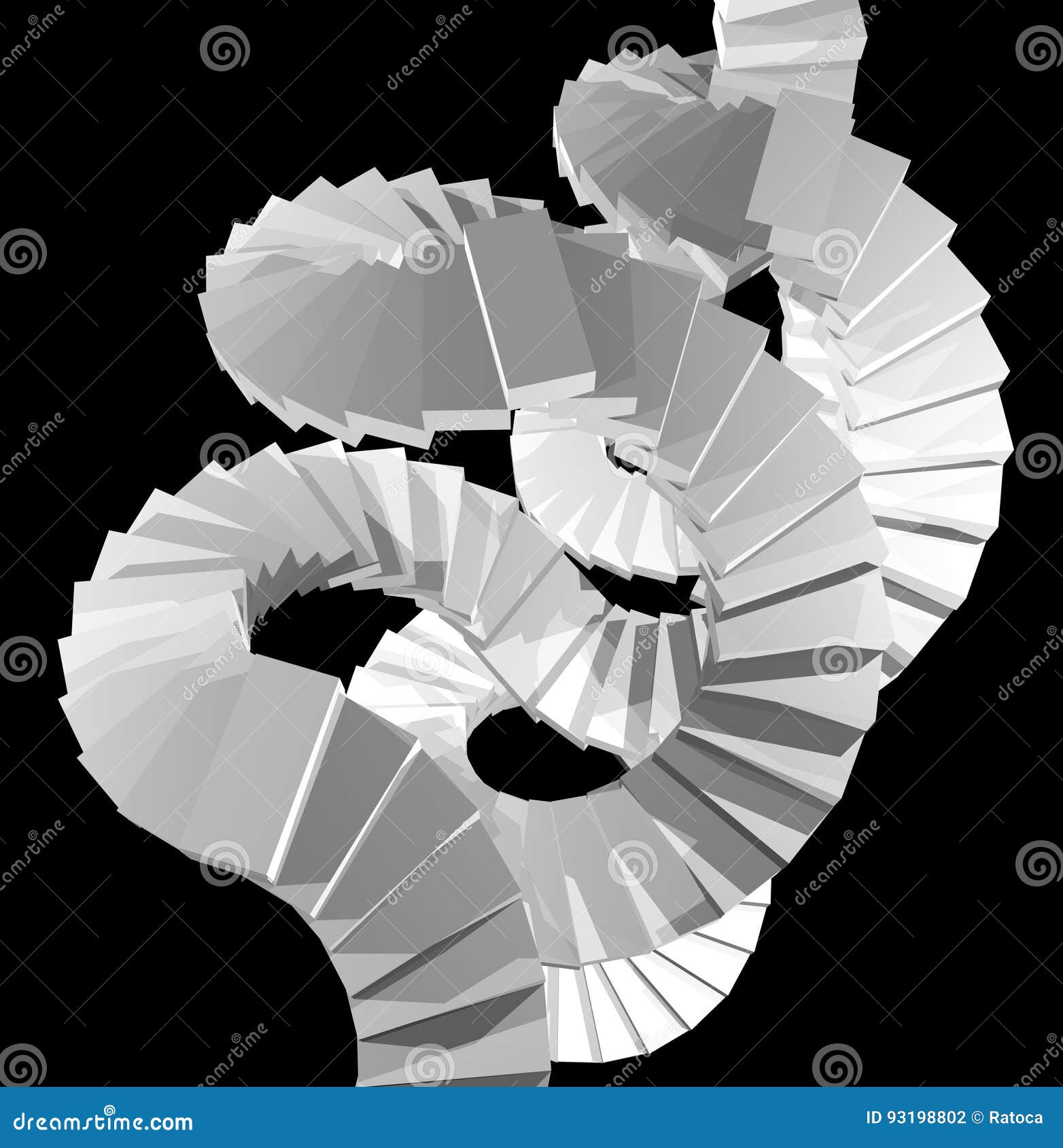 Abstract white stairs stock illustration. Illustration of abstract ...