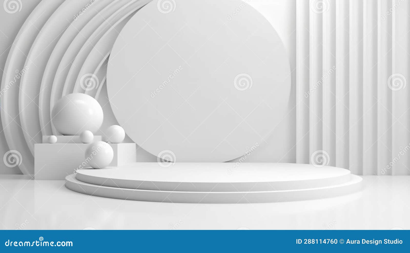 Abstract White Studio Background for Product Presentation. Stock Photo ...