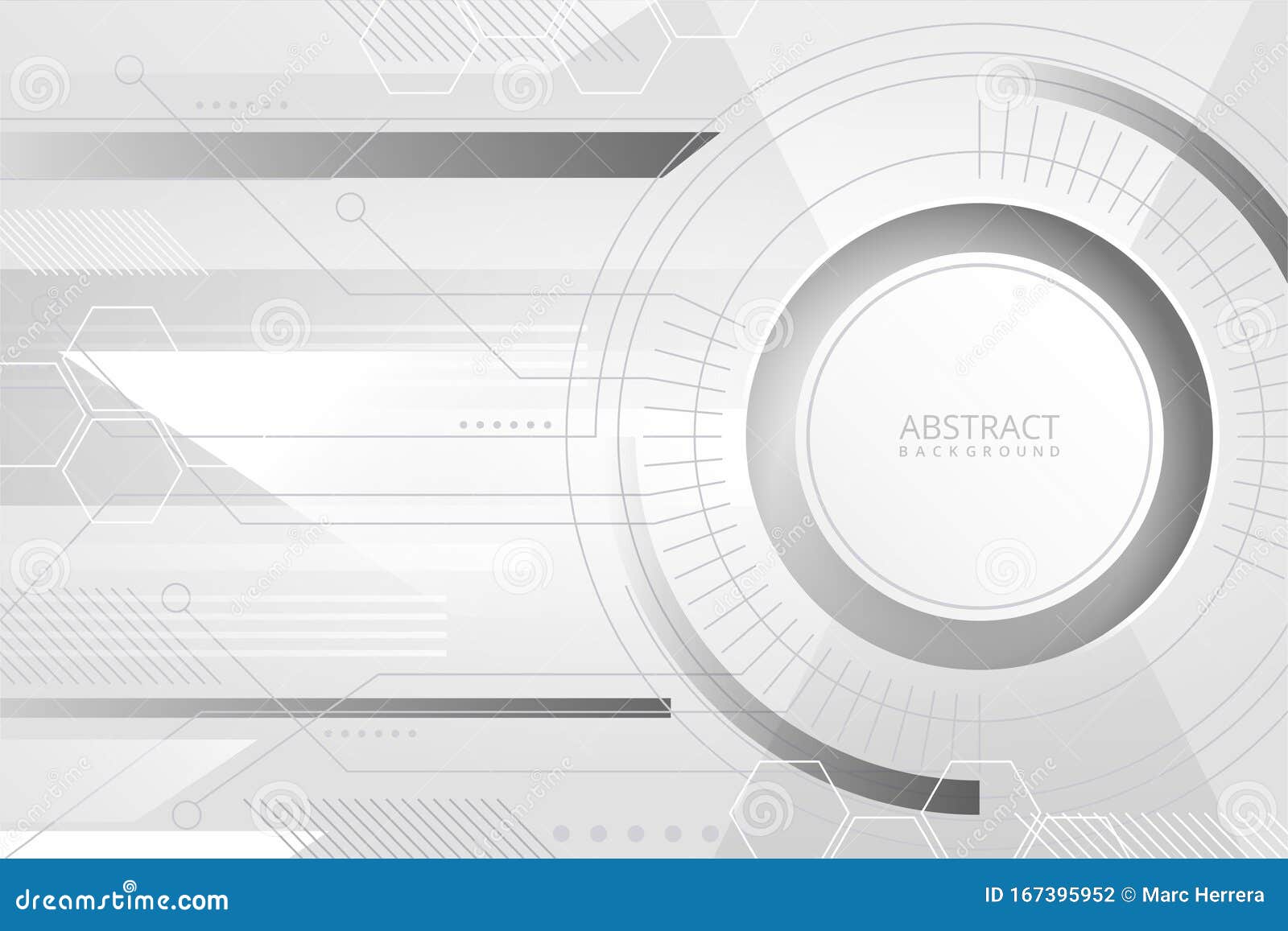 Abstract White Technological Background Design Stock Illustration ...