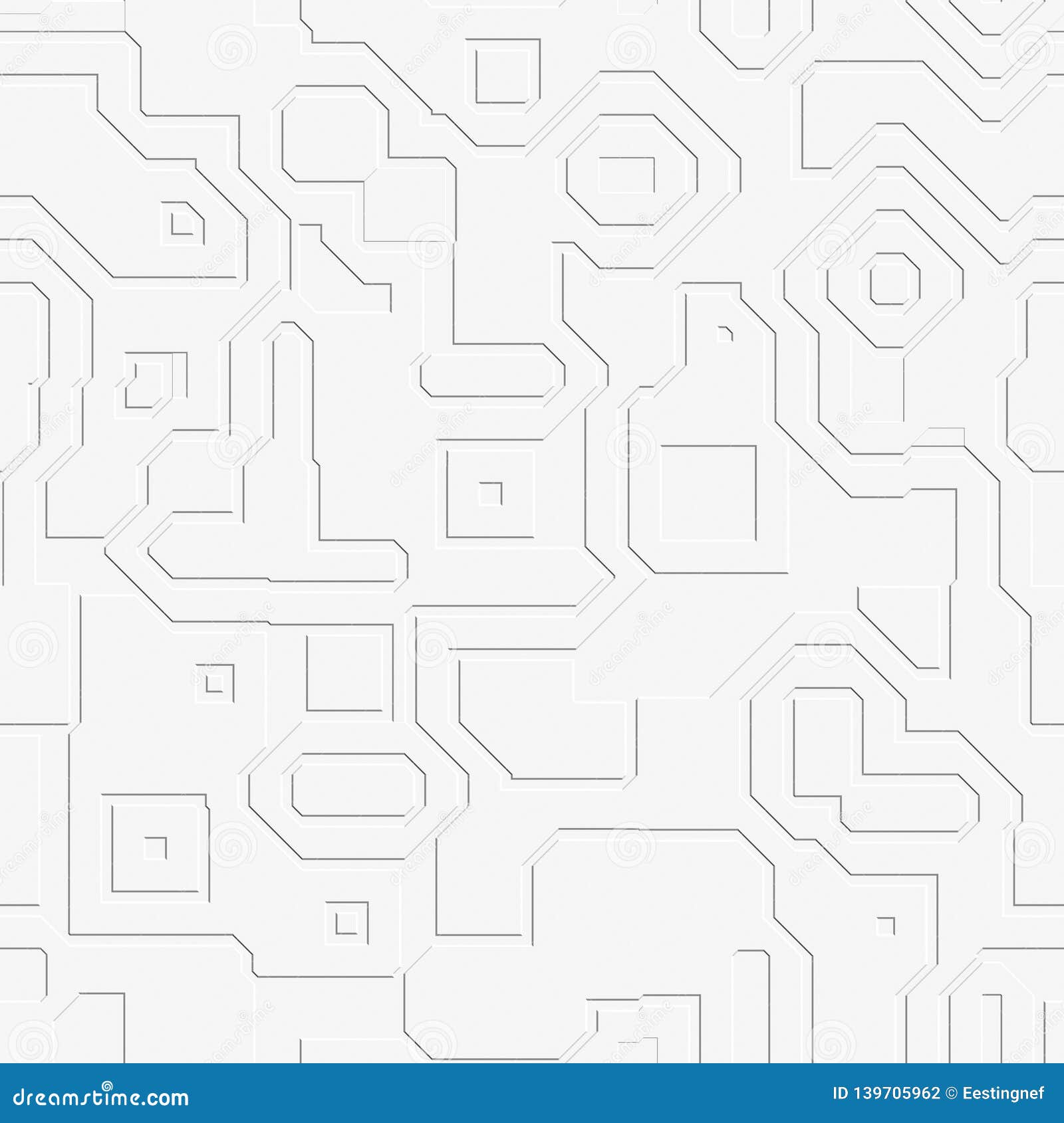 Abstract White Technology Background. Seamless Pattern Stock ...