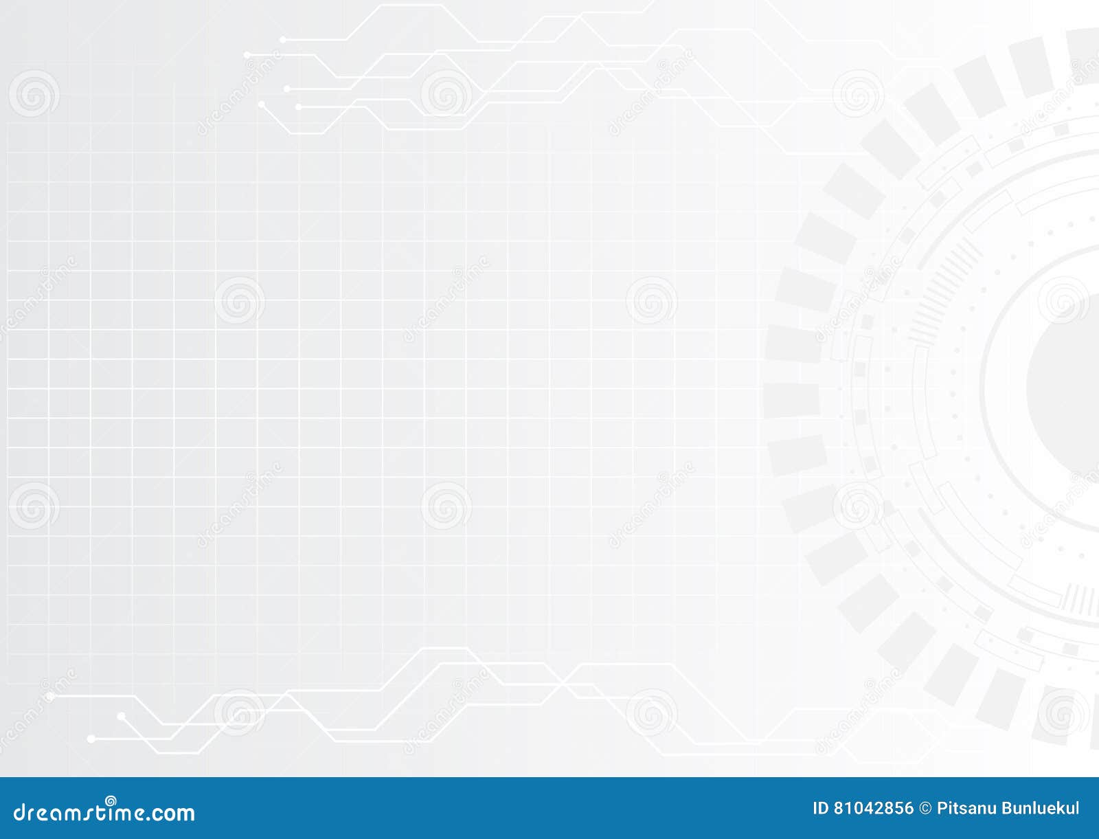 Abstract White Technology Background Vector Illustration Stock Vector ...
