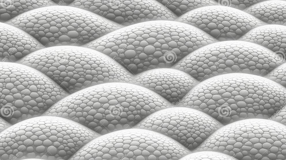 Abstract White Textured Waves with a Smooth, Rounded Surface. Stock ...