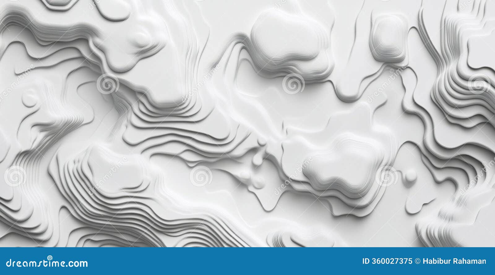Abstract White Topographic Texture Modern Design Background Elegant ...