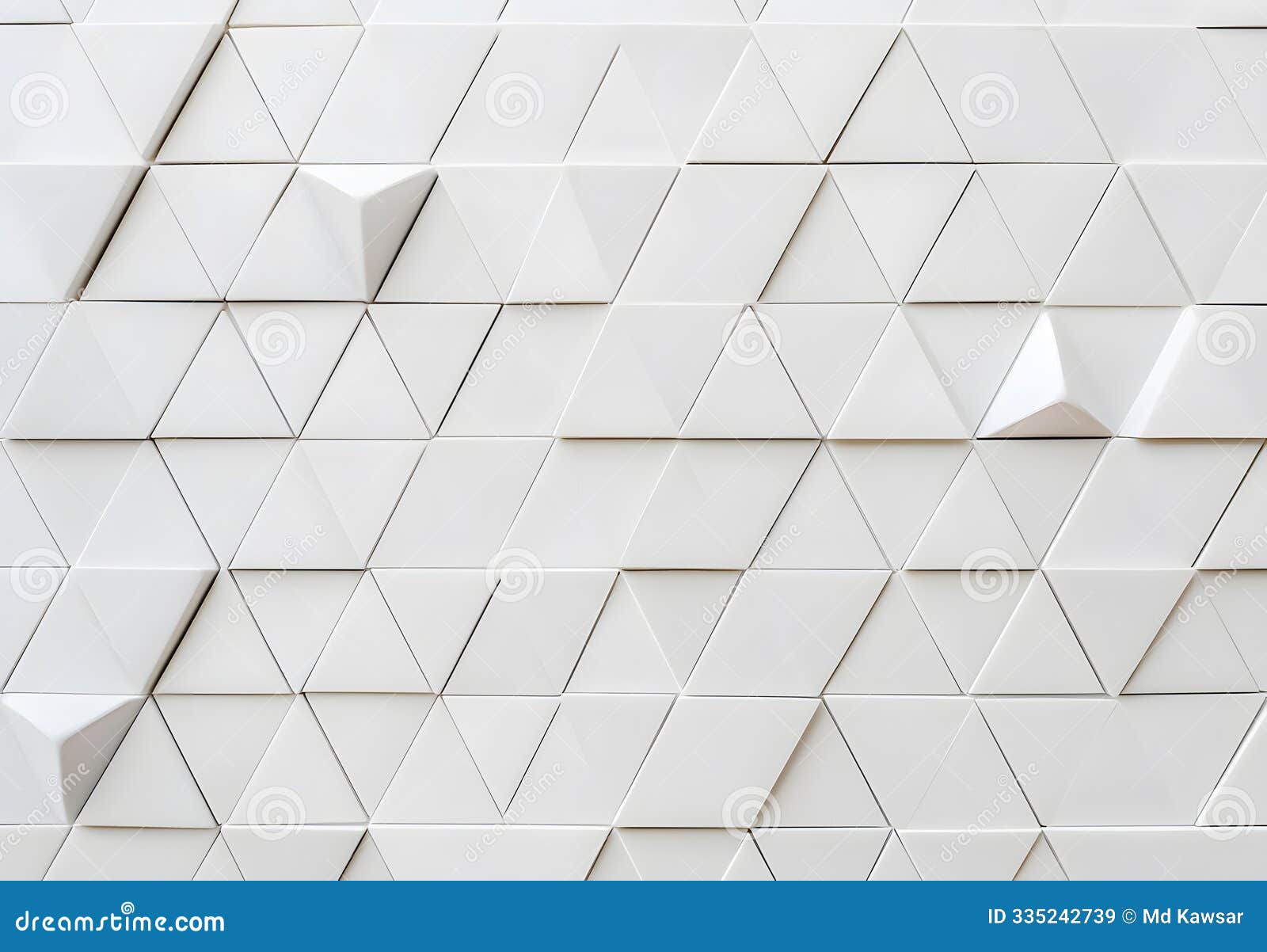 Abstract White Triangle Pattern Wall Stock Illustration - Illustration ...