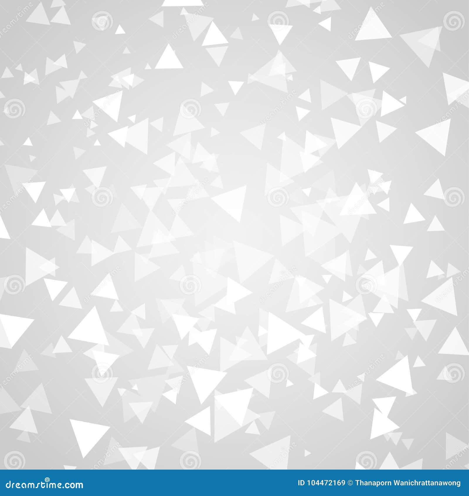 Abstract White Triangle Shapes Overlap on Gray Background. Stock Vector ...