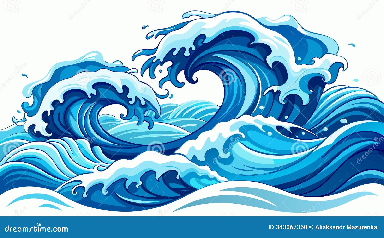 Abstract White Water Wave Pattern Background. Vector Illustration Stock ...