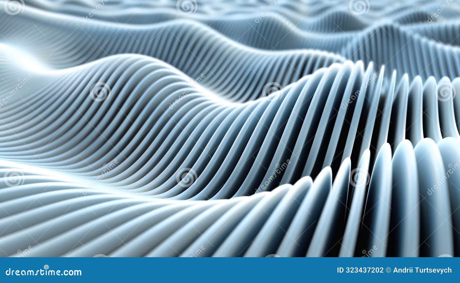 Abstract White Wave Design Background with 3D Geometric Patterns Stock ...