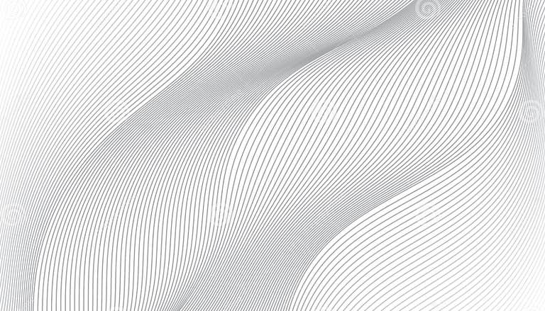 Abstract White Wave Line Pattern Background. Vector Illustration Stock ...